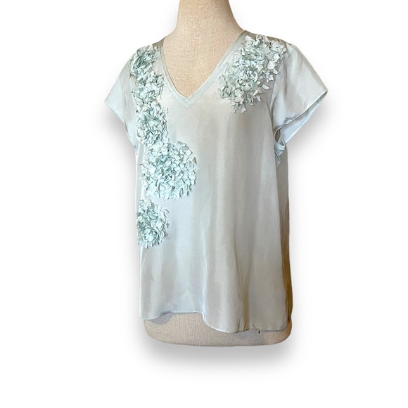 Talbots | Tops | Nwot Talbots Silk Mum Trim Blouse | Poshmark